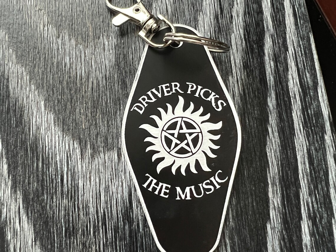 Supernatural Retro Motel Keychain Winchesters Keyring Horror - Etsy
