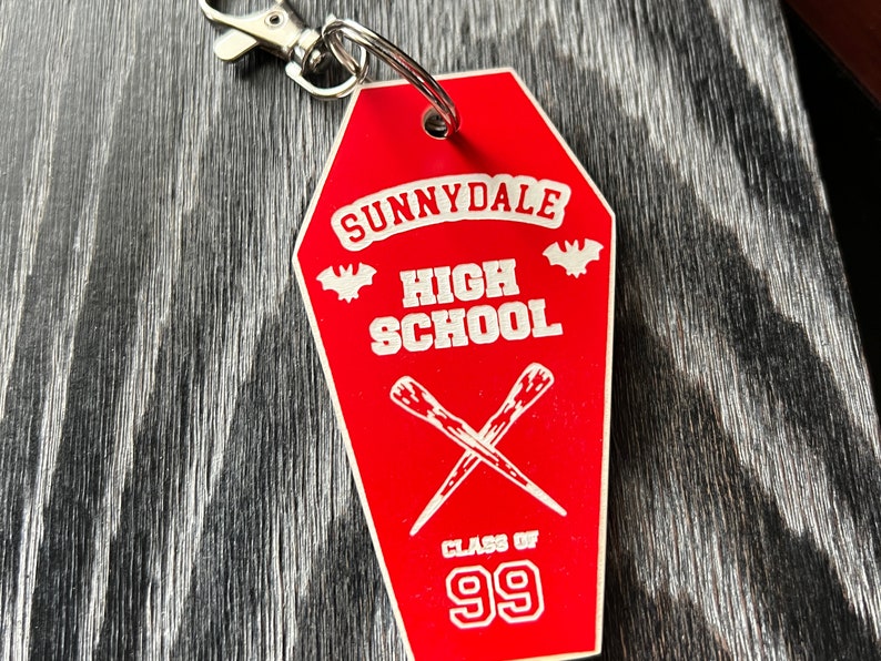 Buffy the Vampire Slayer Retro Coffin Keychain Vintage - Etsy