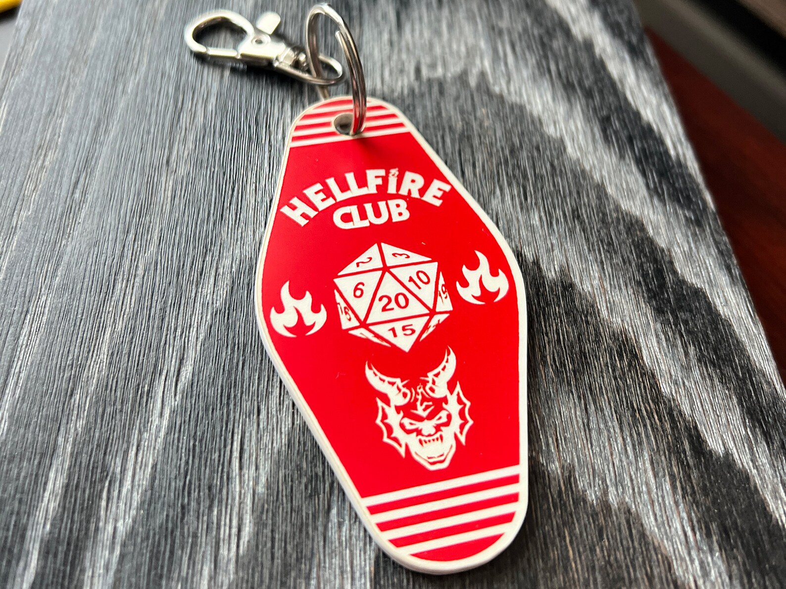 Fire Hell Club Retro Keychain Hell Club Fire Club Vintage - Etsy