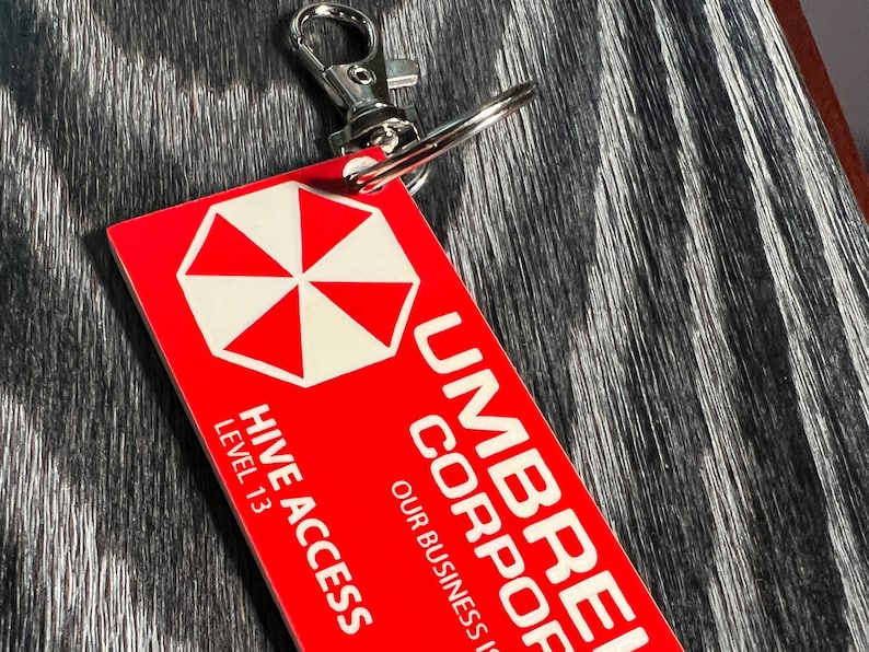 Retro Umbrella Corporation Key Chain Resident Evil Keychain - Etsy