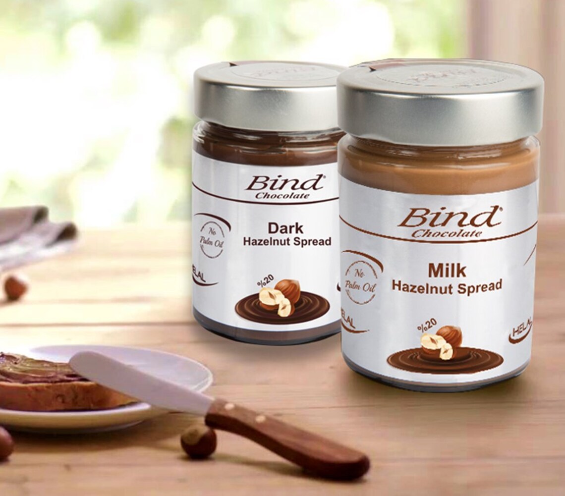 Bind Chocolate Milk Chocolate Spread No Palm oil Hazelnut | Etsy