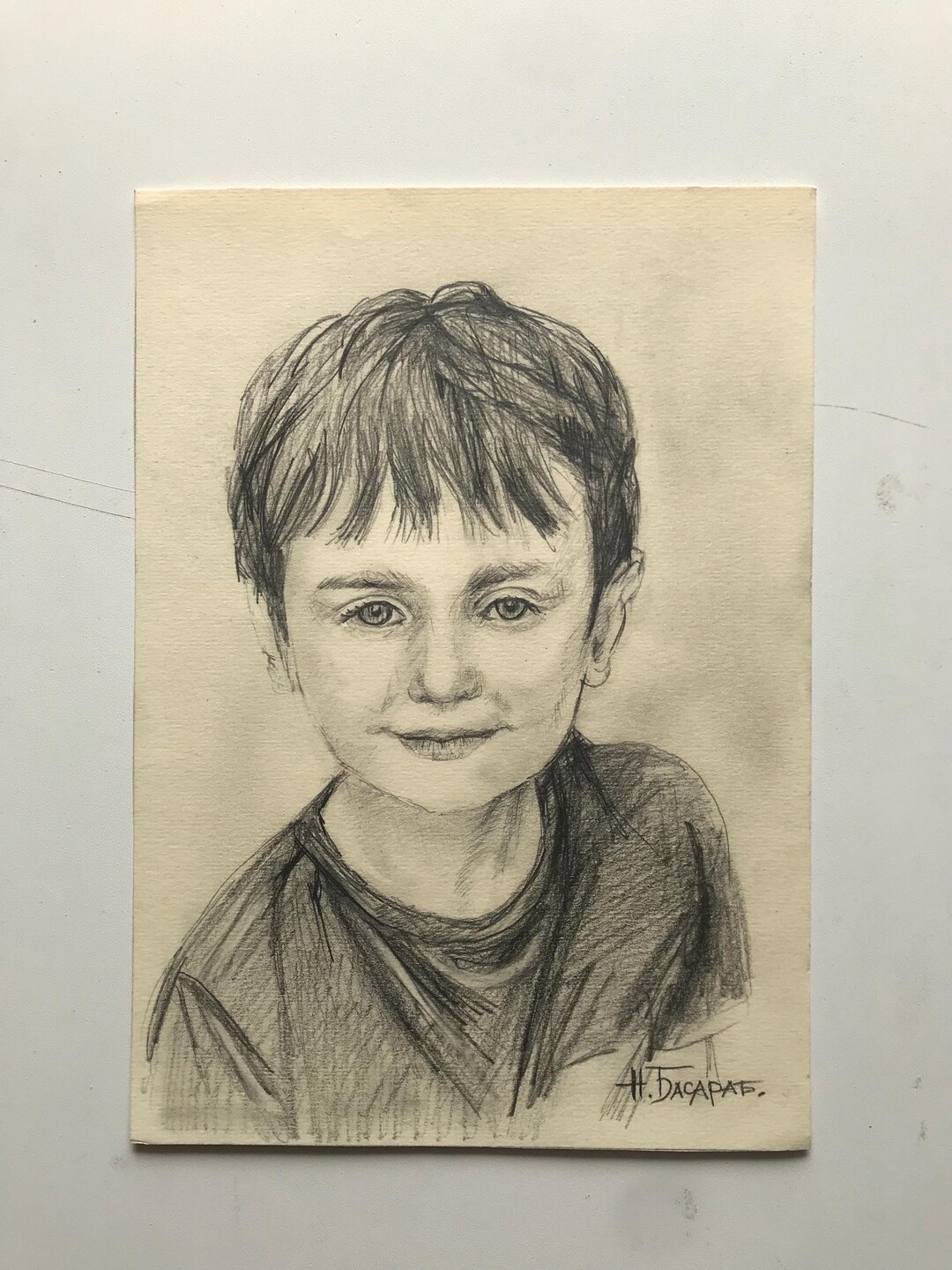Portrait of a Boy, Boy Portrait, Boy, Boys, Boy Painting, Unique Art ...