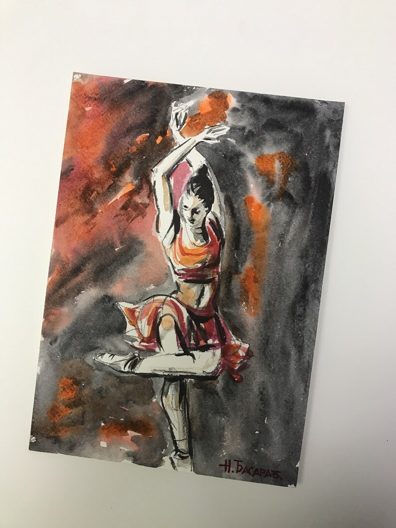 Ballerina Painting, Ballerina Print, Ballerina Original Art, Ballet ...