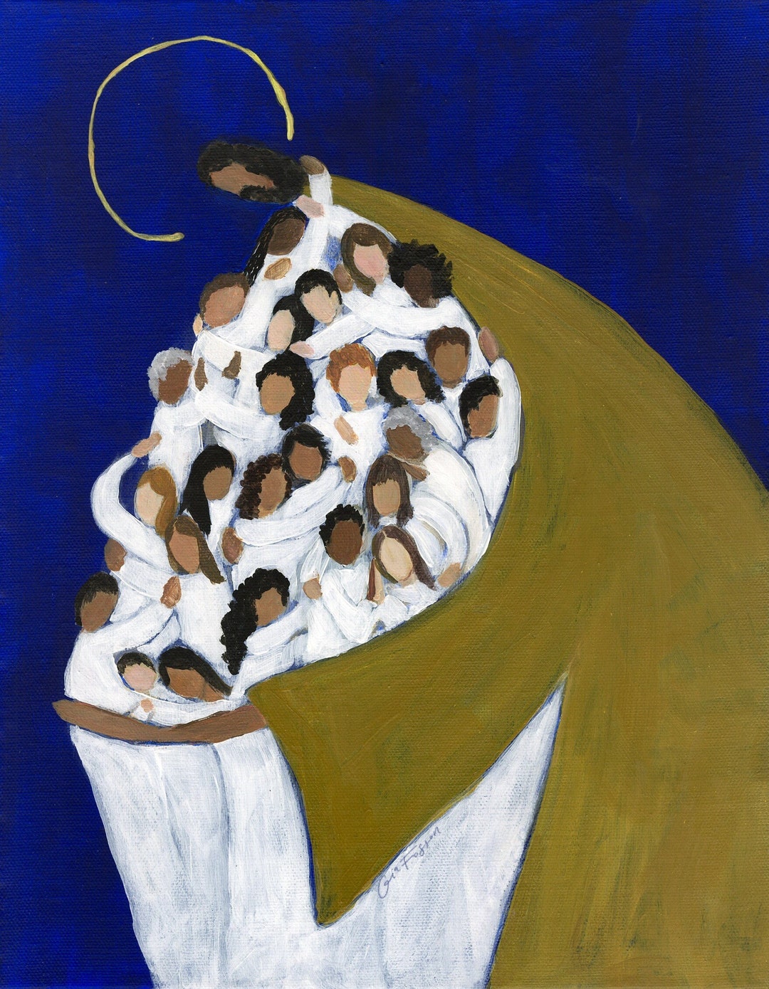 To Bear a Burden - Acrylic Painting - Etsy