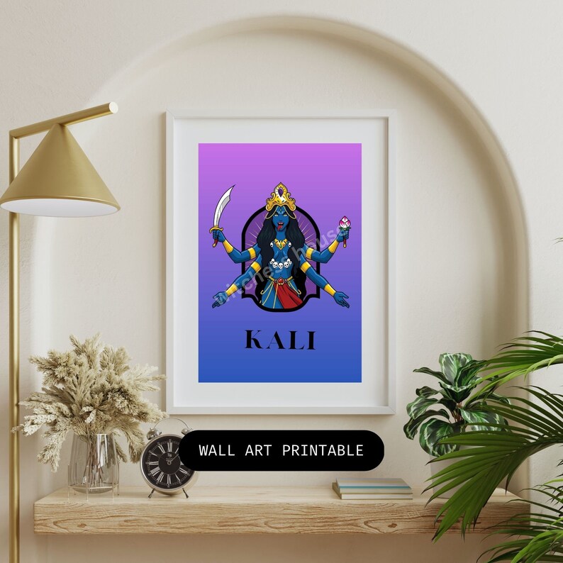 Kali Powerful Warrior Goddess Printable Art. - Etsy