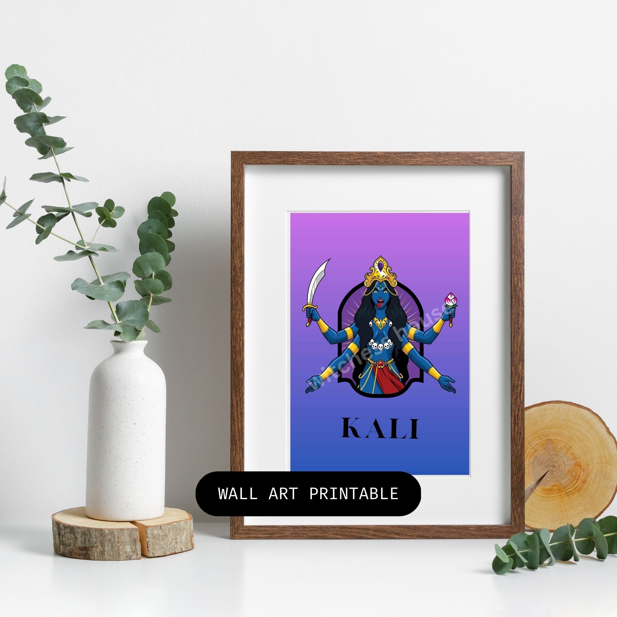 Kali Powerful Warrior Goddess Printable Art. - Etsy
