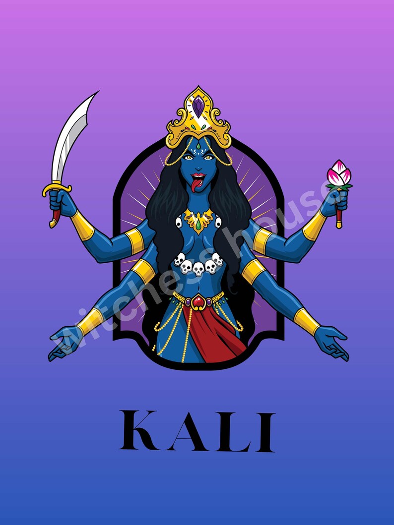 Kali Powerful Warrior Goddess Printable Art. - Etsy
