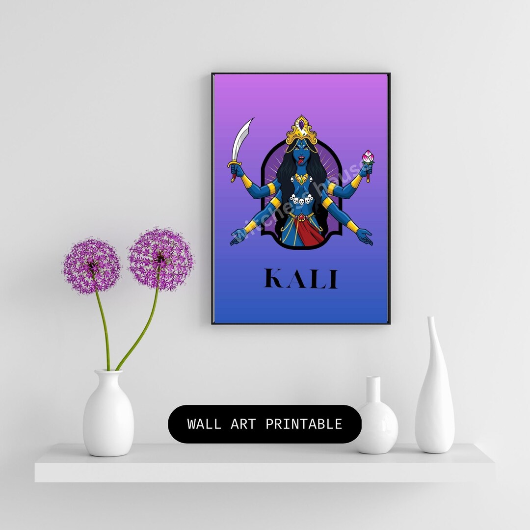 Kali Powerful Warrior Goddess Printable Art. - Etsy