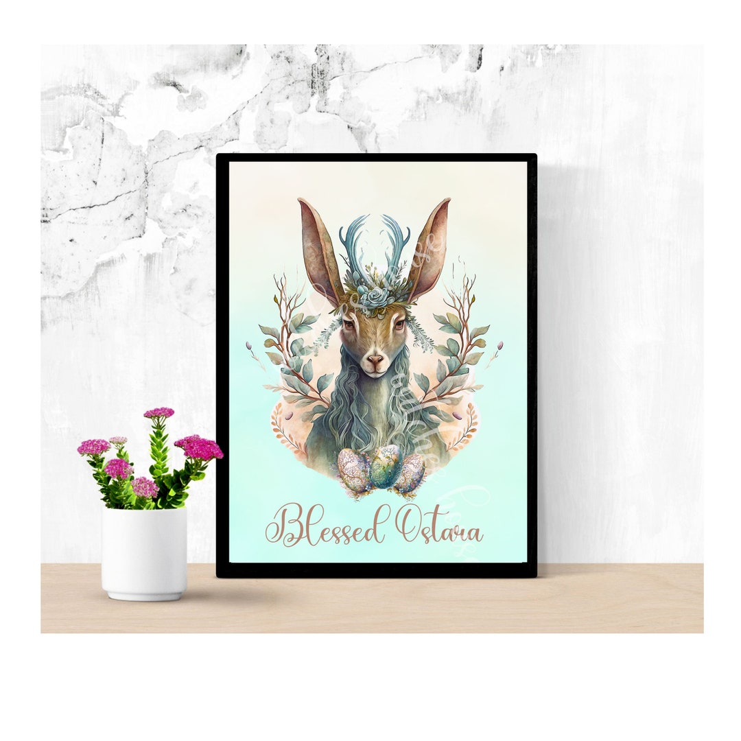Ostara Blessings DIY Ostara Decoration, Spring Equinox Printable Art ...