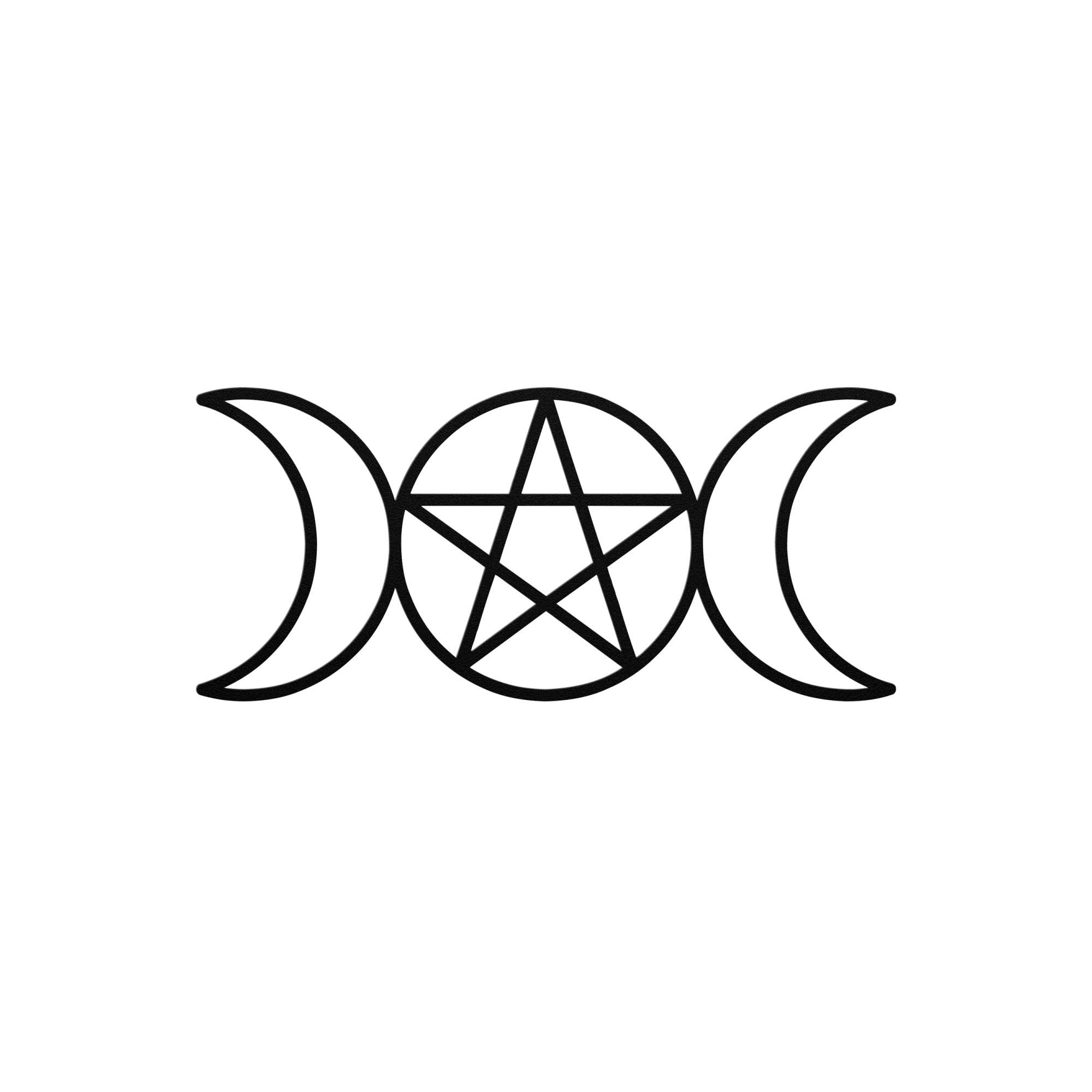 Triple Moon Metal Sign Art Wall - Etsy