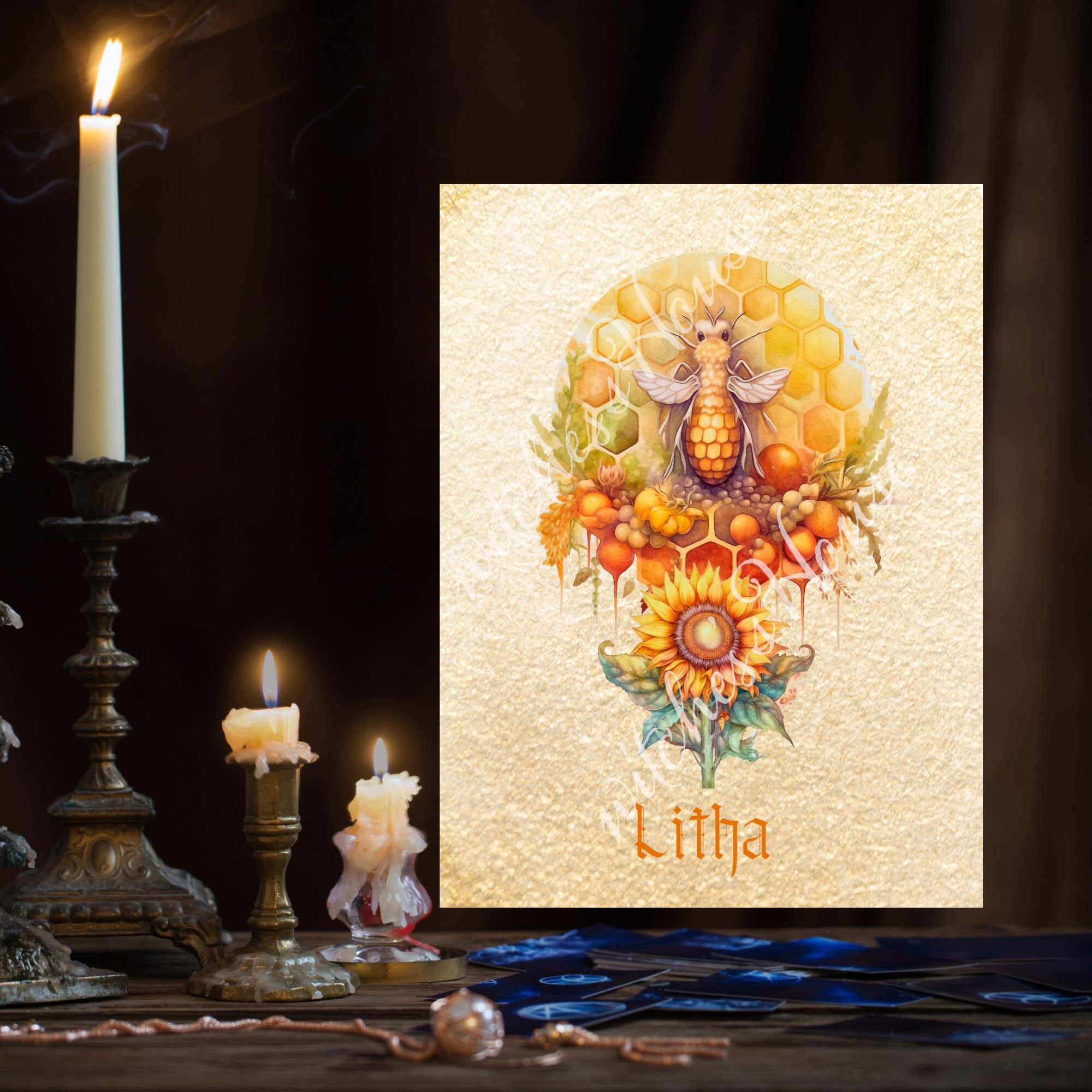 Litha Blessings Printable Art Wall. DIGITAL DOWNLOAD Art for Your DIY ...