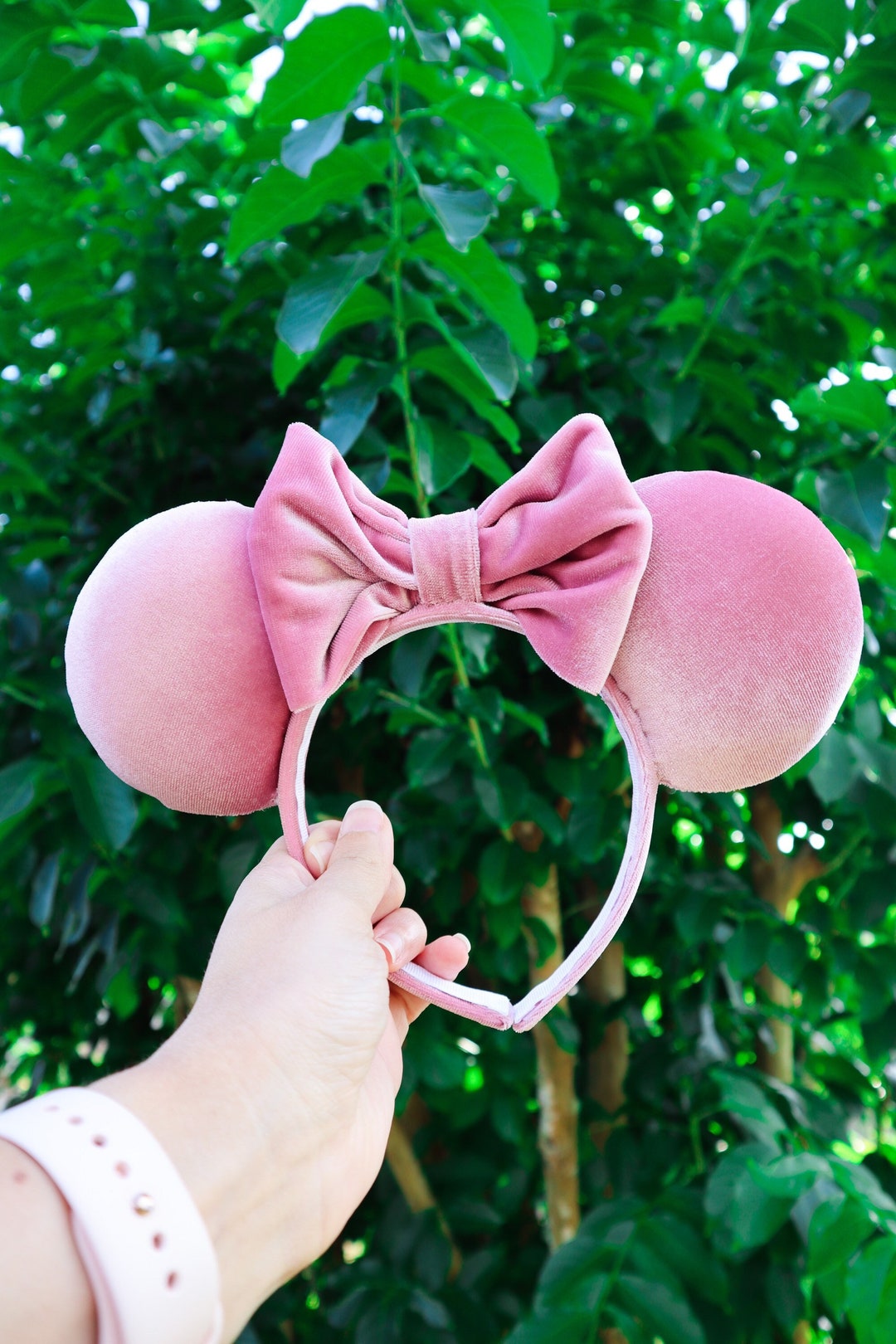 Plain Velvet Mouse Ears Minnie Ears Pink Ears Mickey Ears Purple Ears ...