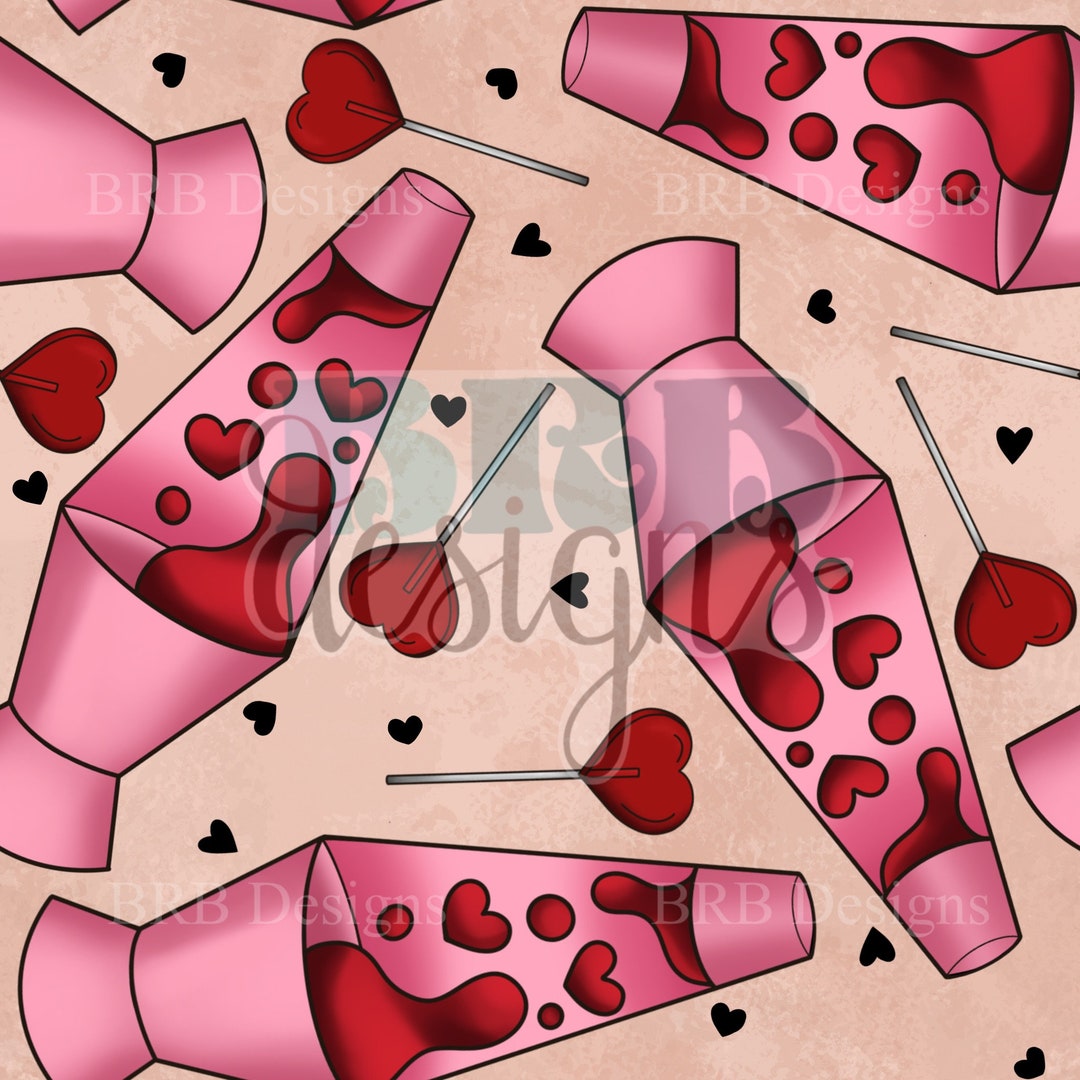 Lava Lamp Hand Drawn Seamless Digital PNG File - Etsy