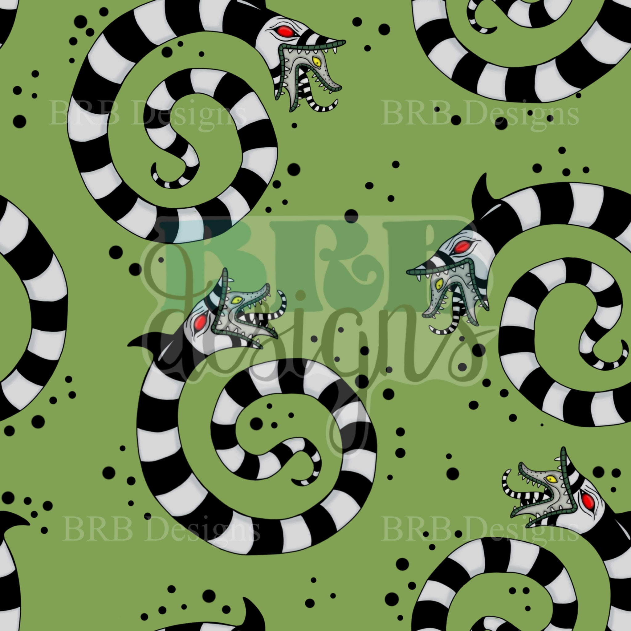 Sand Worms Hand Drawn Seamless PNG File - Etsy