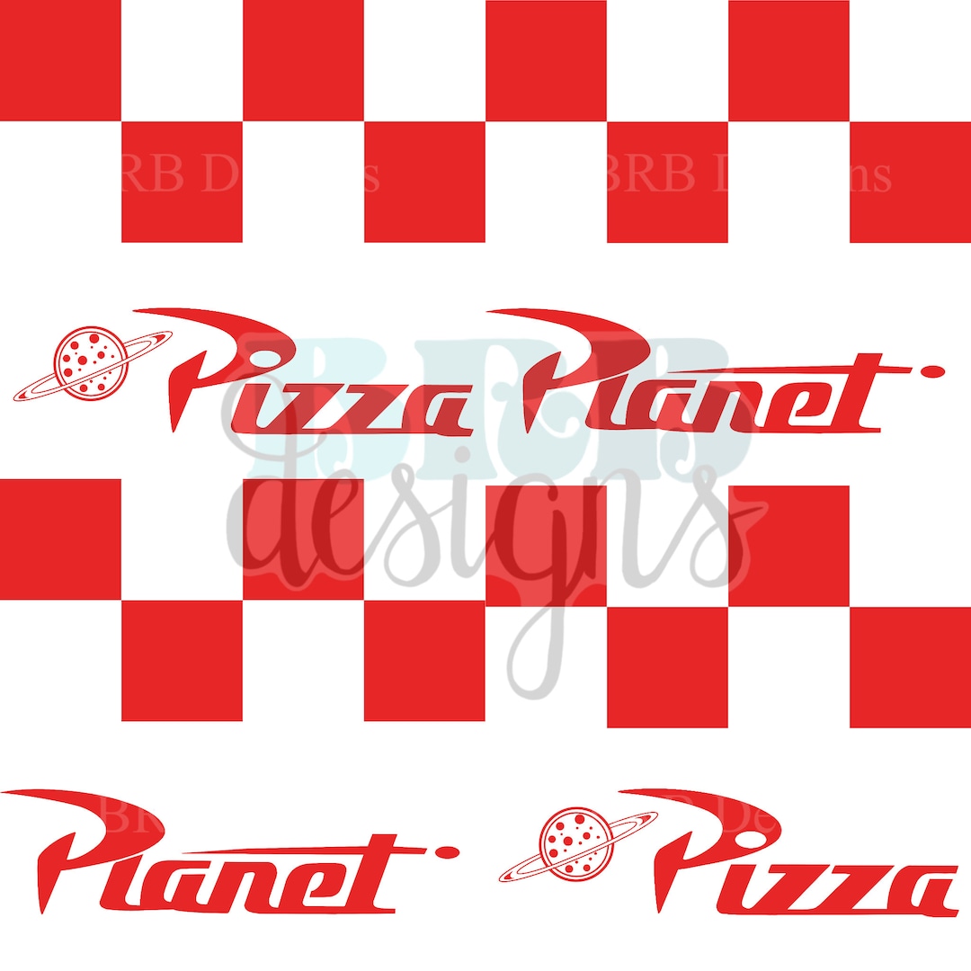 Pizza Planet Hand Drawn Digital PNG Seamless File - Etsy