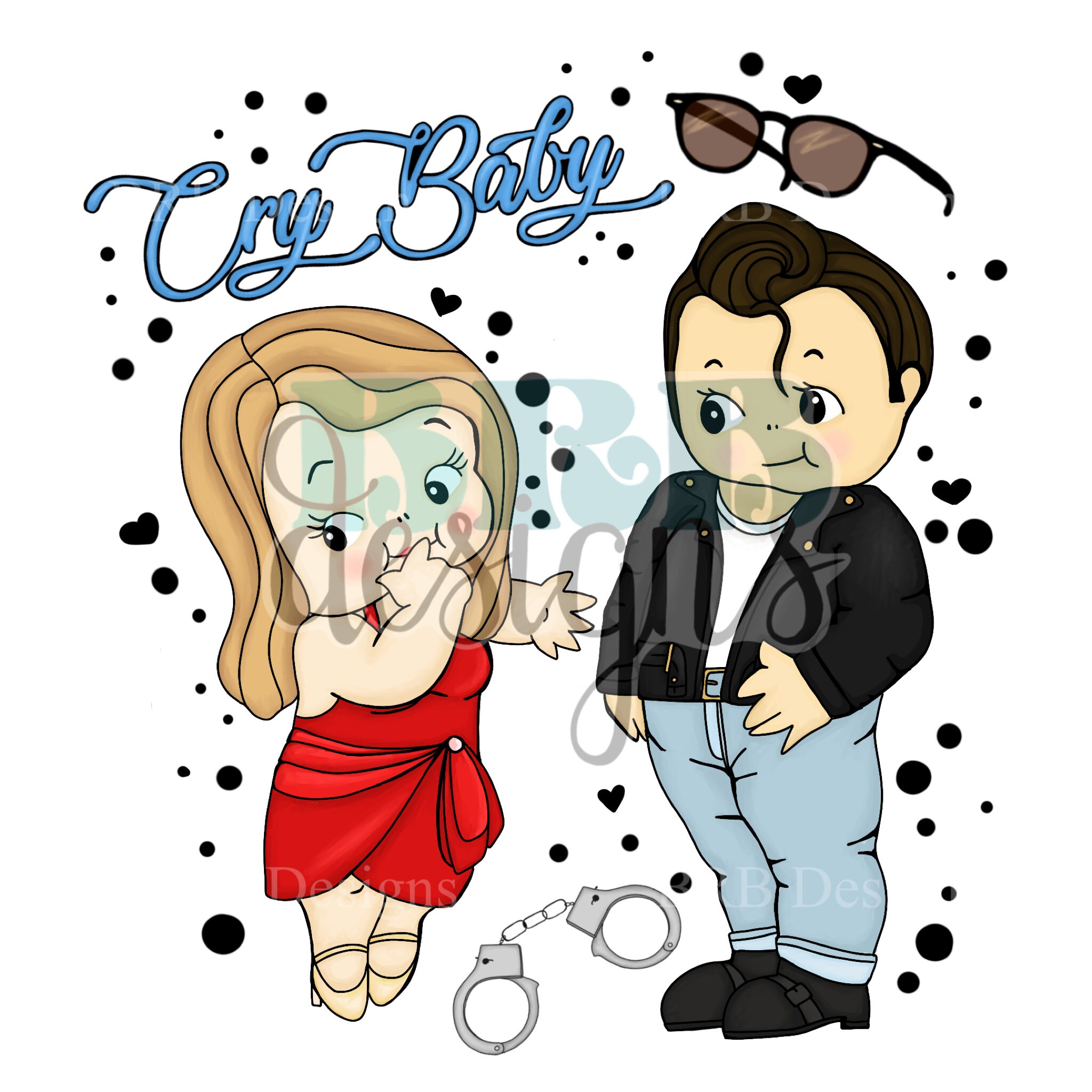 Cry Baby Hand Drawn Sublimation PNG File - Etsy