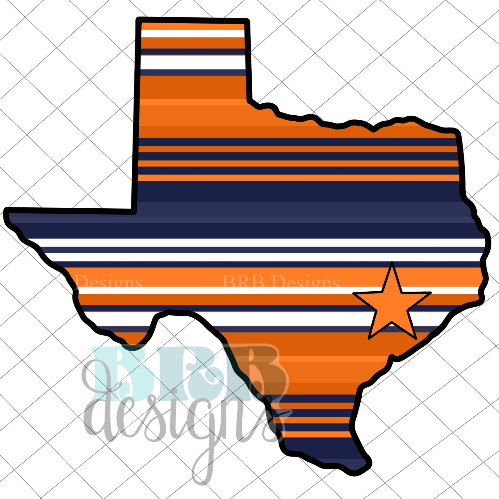 Space City Texas Hand Drawn Digital PNG File - Etsy