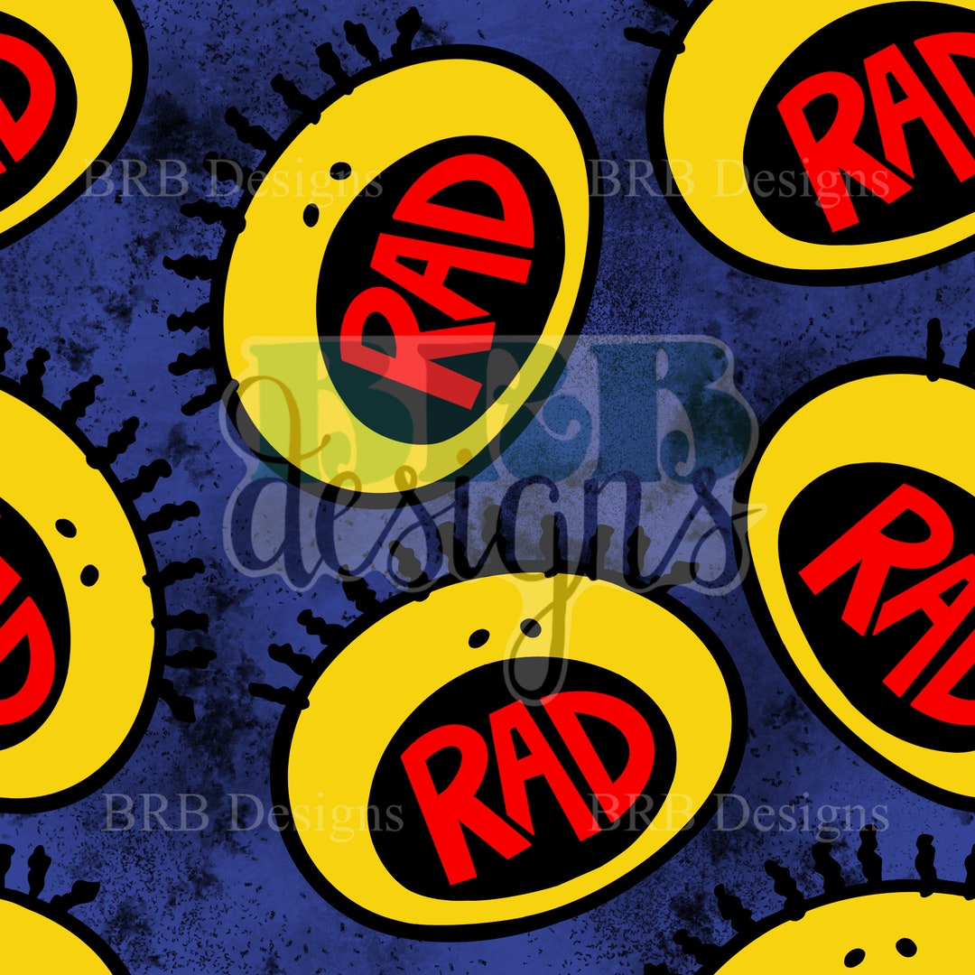 Rad Blue 90s Hand Drawn PNG Digital File - Etsy UK