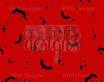 Batty Hand Drawn Digital PNG Seamless File 300 DPI - Etsy