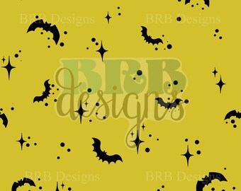 Batty Hand Drawn Digital PNG Seamless File 300 DPI - Etsy