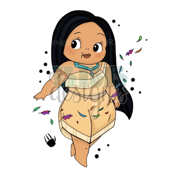 Pocahontas Hand Drawn PNG Digital File - Etsy