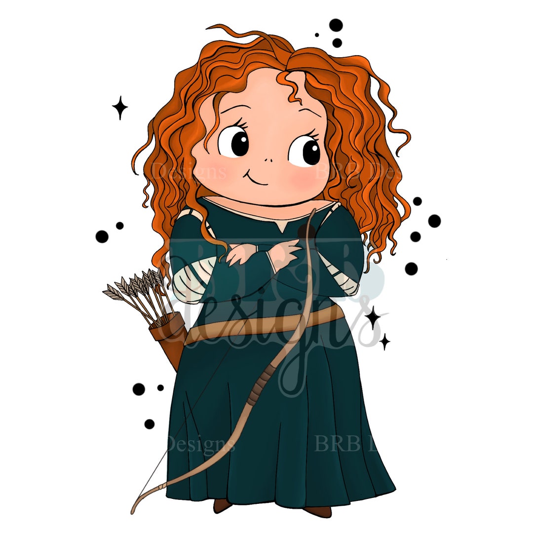 Merida Hand Drawn Sublimation PNG Digital File - Etsy