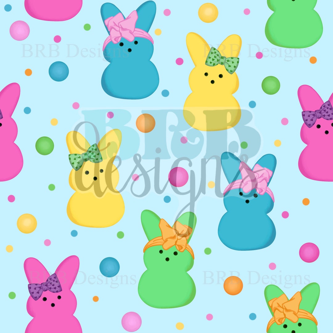 Bow Peeps Seamless PNG File - Etsy