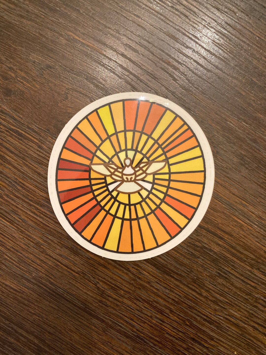 Stained Glass Dove Sticker - Etsy