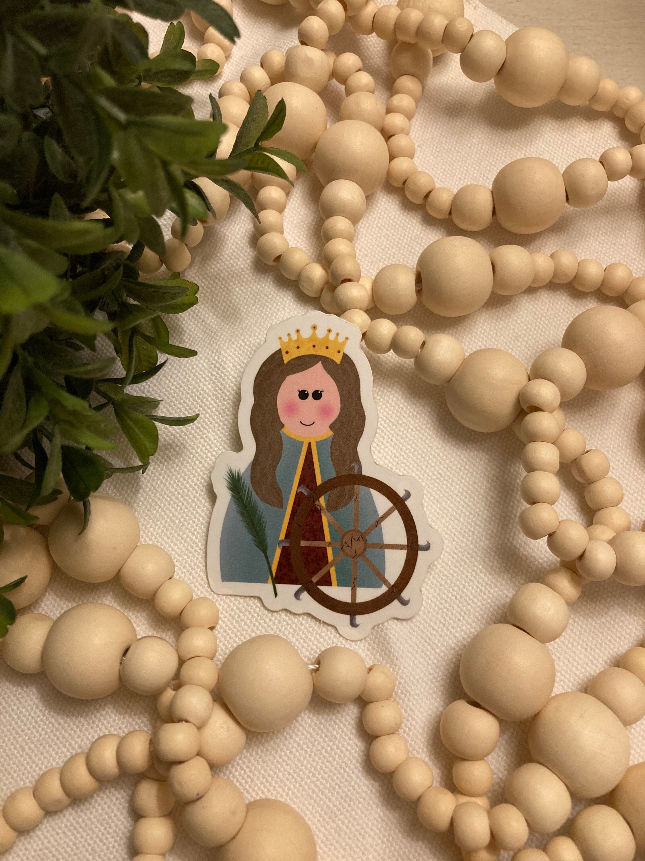 St. Catherine of Alexandria Vinyl Sticker - Etsy