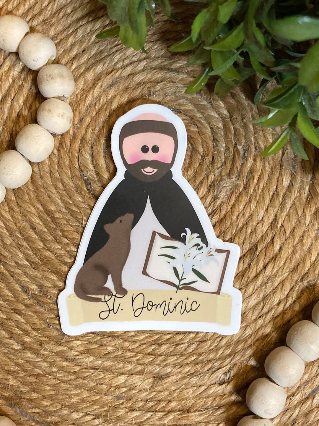 St. Dominic Vinyl Sticker - Etsy