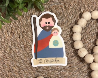 St Christopher Decal - Etsy