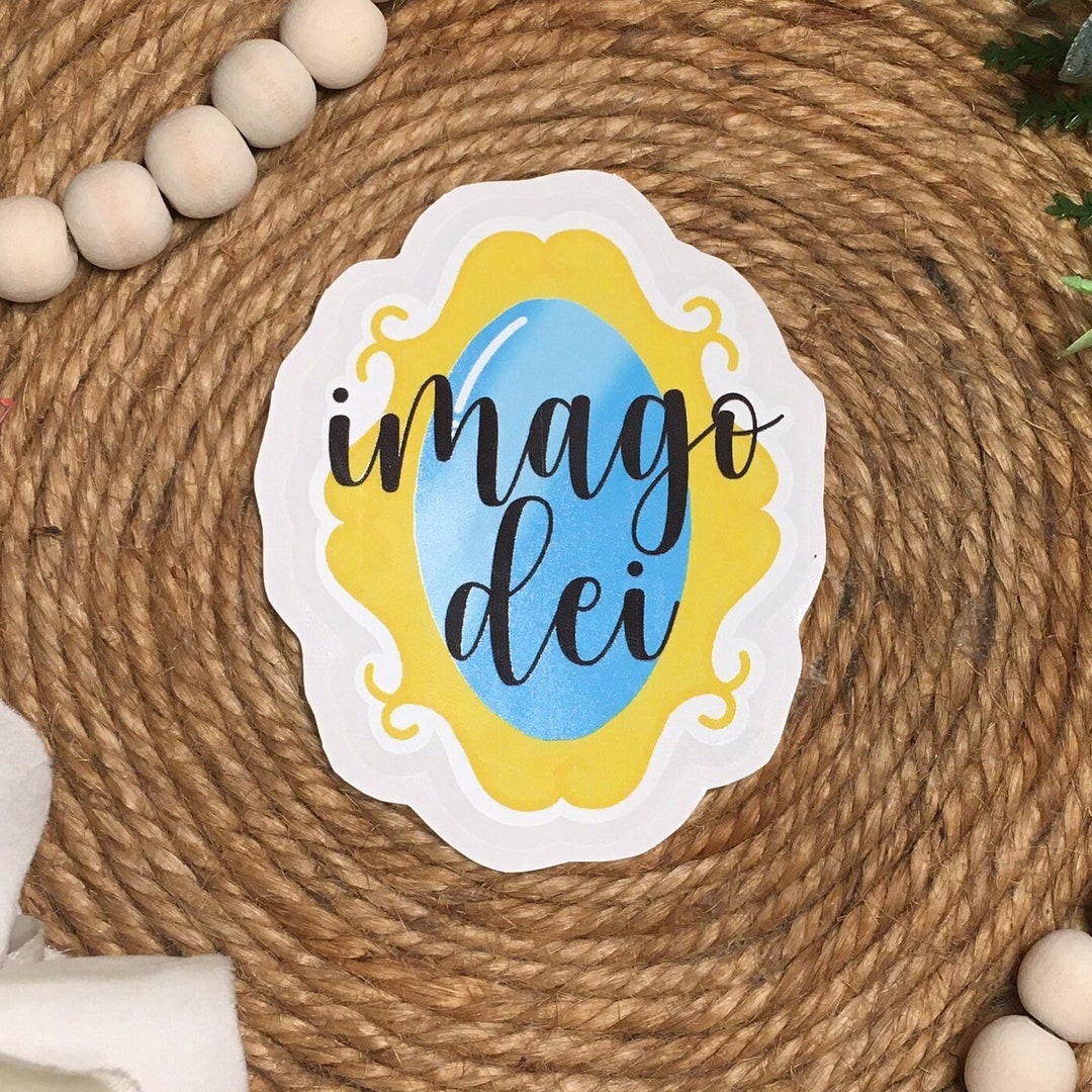 Imago Dei Mirror Vinyl Sticker - Etsy