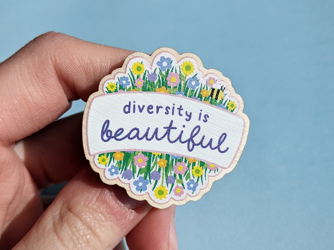 Diversity is Beautiful Wooden Pin Neurodivergent Badge - Etsy