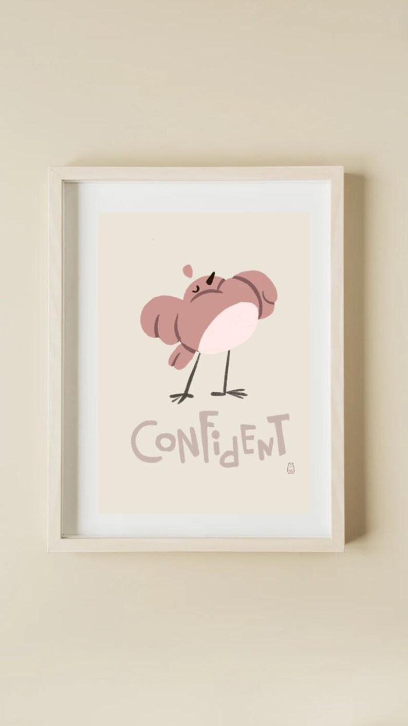 Confident Little Bird Emotion Wheel Poster Mental Health Poster for ...