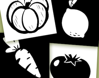 10 Black and White Infant Cards | Farm Animals Edition | Sensory Play ...