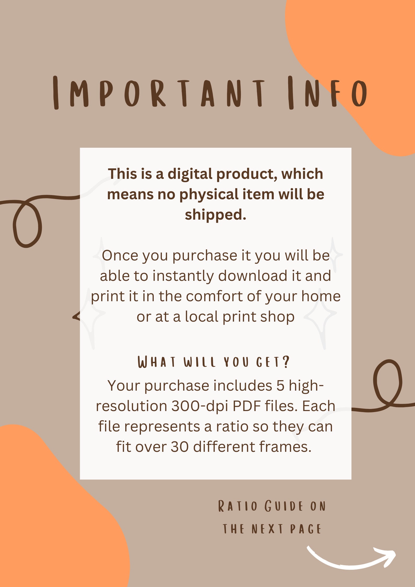 Doe Printable Illustration | Cute Female Deer Pun Wall Art Home Decor ...