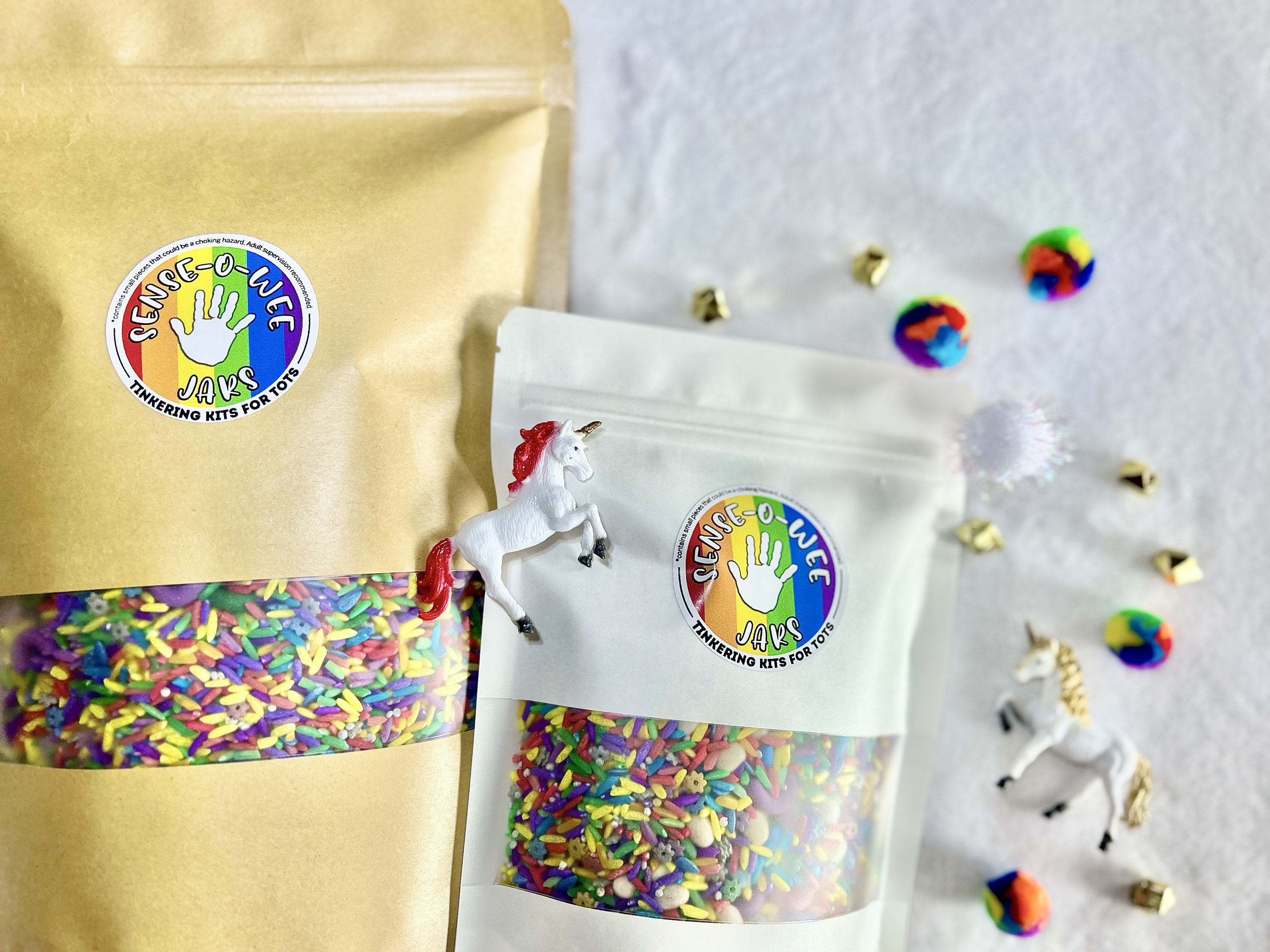 Unicorns and Rainbows Sensory Kit | Sensory Play Base | Sensory Bin ...