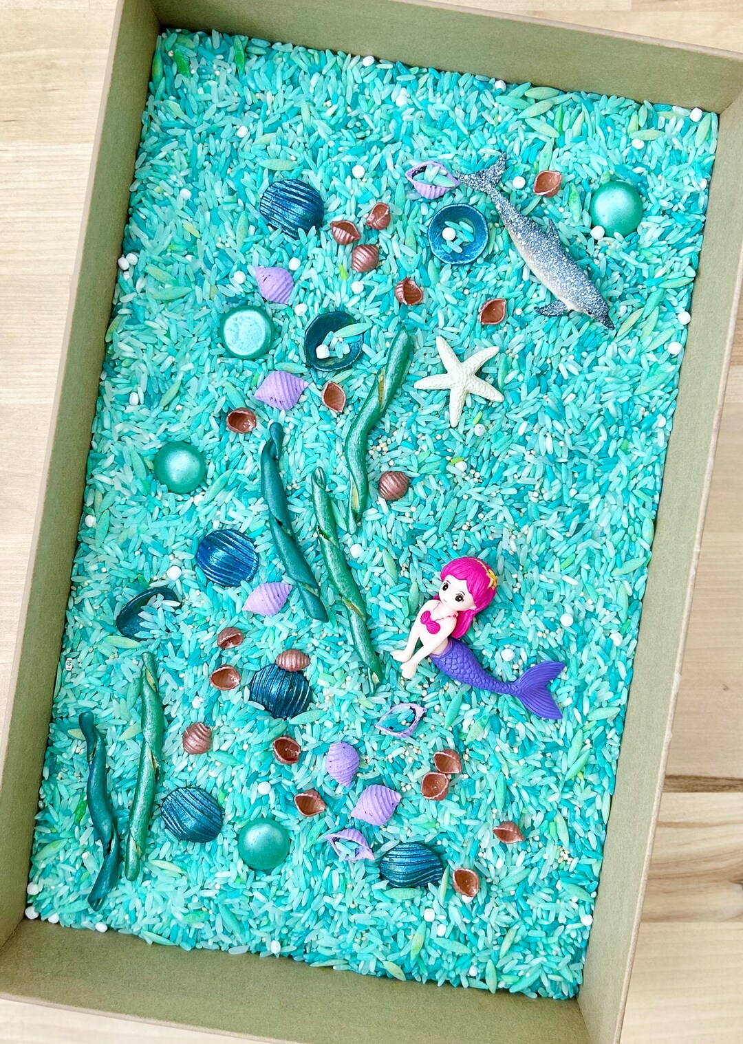 Mermaid Sensory Kit | Sensory Play Base | Sensory Bin Filler | Tinker ...