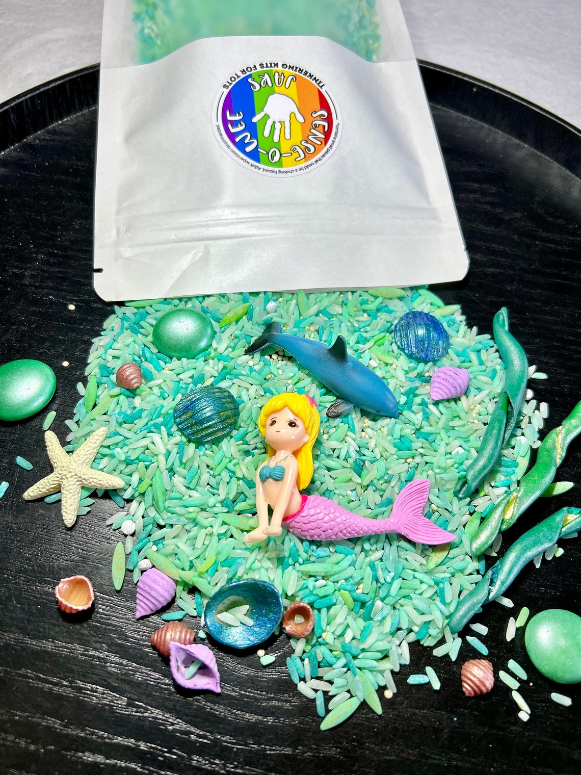 Mermaid Sensory Kit | Sensory Play Base | Sensory Bin Filler | Tinker ...