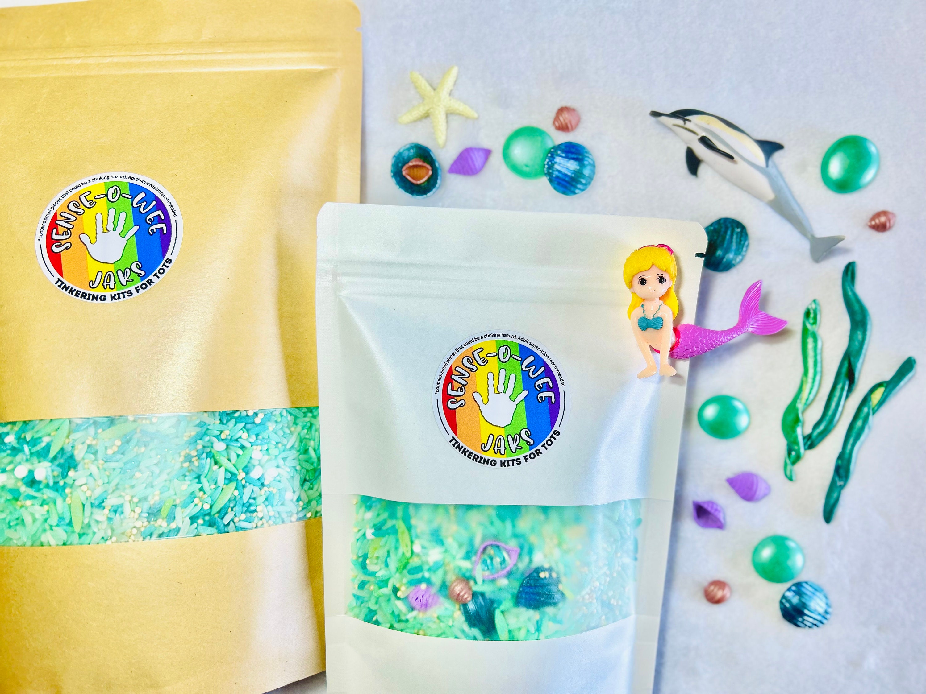 Mermaid Sensory Kit | Sensory Play Base | Sensory Bin Filler | Tinker ...