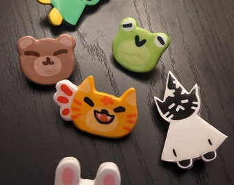 Handmade Clay Pins - Etsy