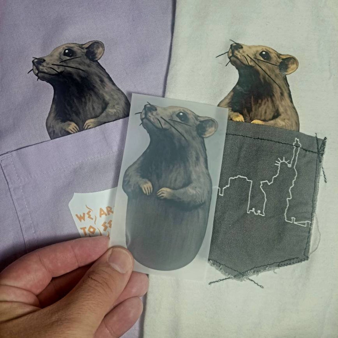 Heat Transfer Pocket Rat for Shirt Kit - Etsy