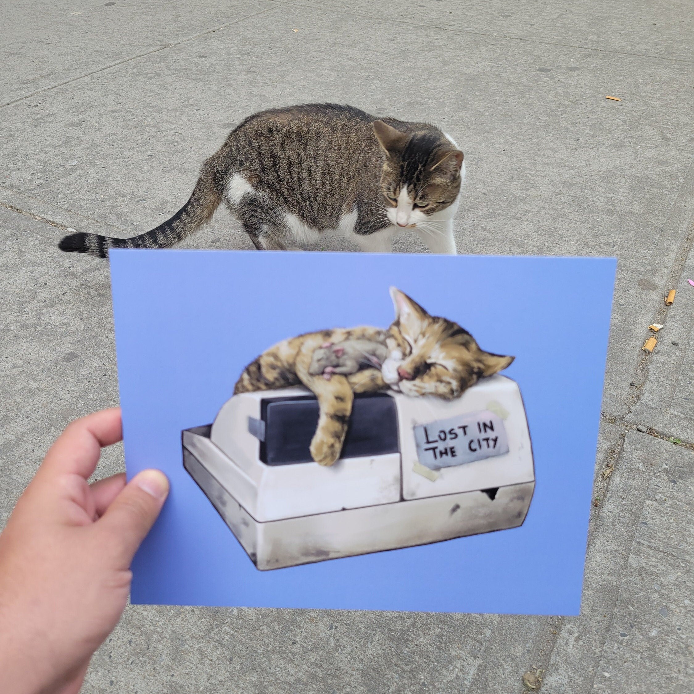 Bodega Cat and Rat Poster | Lost in the City - Etsy