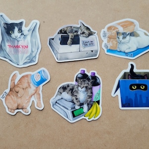 Bodega Cat Stickers | Lost in the City - Vinyl Die Cut Waterproof - Etsy