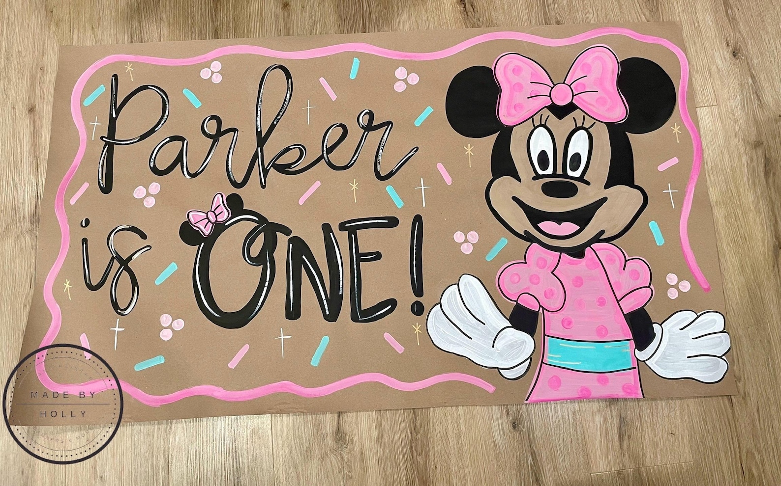 Character Hand Painted Party Banner - Etsy