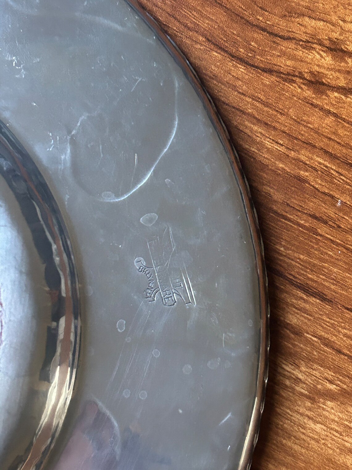 Hammered Aluminum Serving Plate - Etsy