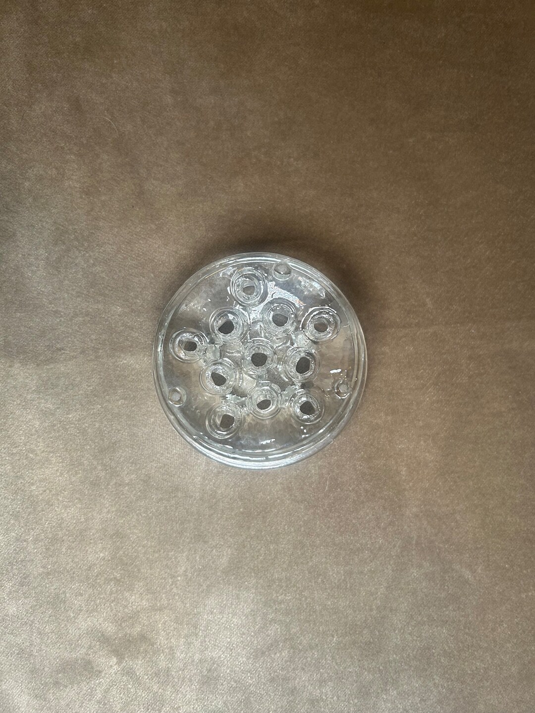Vintage Glass Flower Frog - Etsy