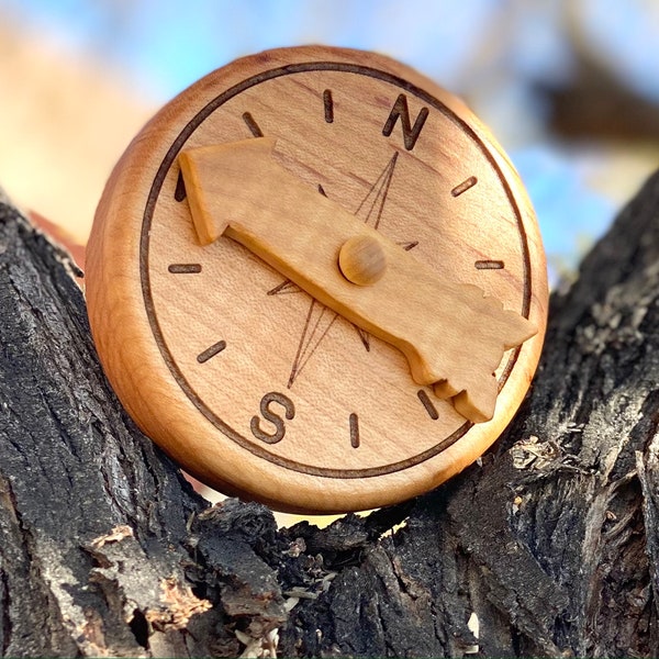 Wooden Compass - Etsy