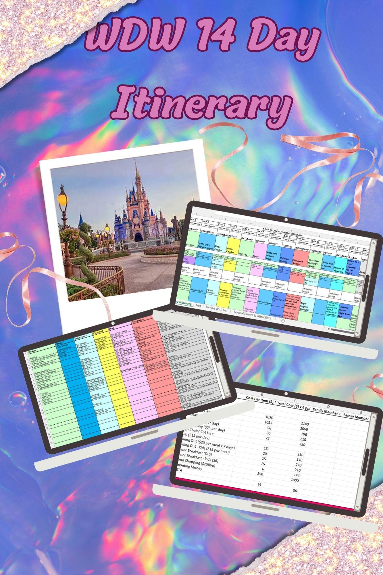 WDW & Universal 14 Day Itinerary | Disney |vacation Planning ...