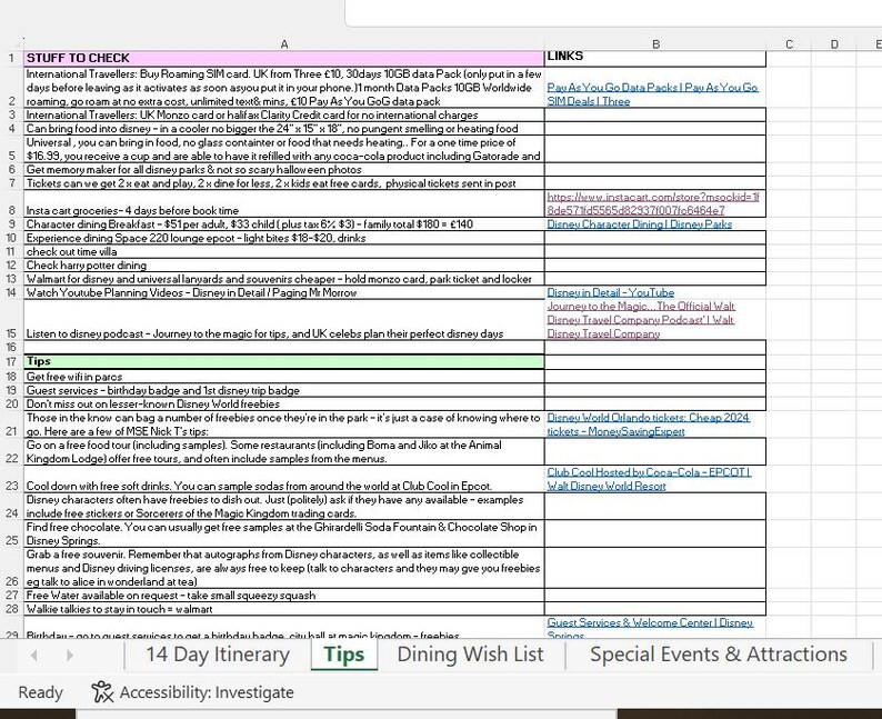 WDW & Universal 14 Day Itinerary | Disney |vacation Planning ...